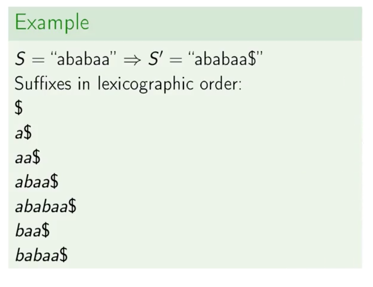 Suffix Array Algorithms Ucsandiego